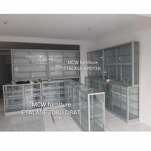 Jual CUSTOM ETALASE APOTEK/ETALASE APOTEK/TEMPAT DISPLAY OBAT/PERMETER ...