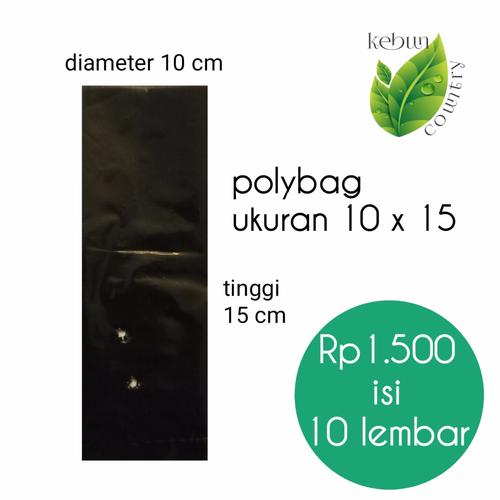 Jual Plastik polybag polibag polibek 10 pcs ukuran 10 x 15 cm - Kota ...