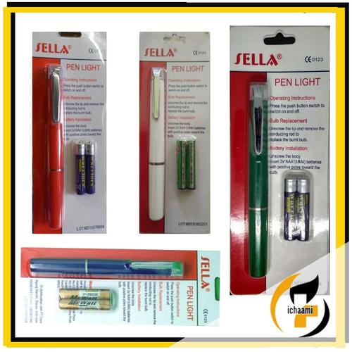 Jual Pen Light Sella lampu Putih - Senter Lampu Cek Periksa Dokter ...