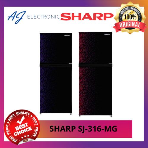 Jual KULKAS SHARP SJ-316-MG / SJ316MGGB / SJ 316 MG , 2 PINTU 237 LITER ...
