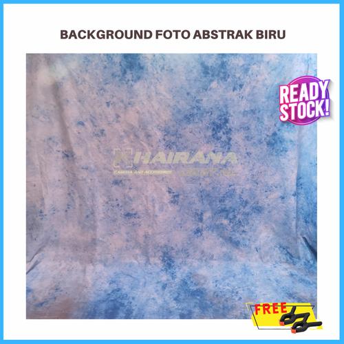 Jual Kain Background Backdrop Layar Studio Foto Abstrak Biru 3x4m ...