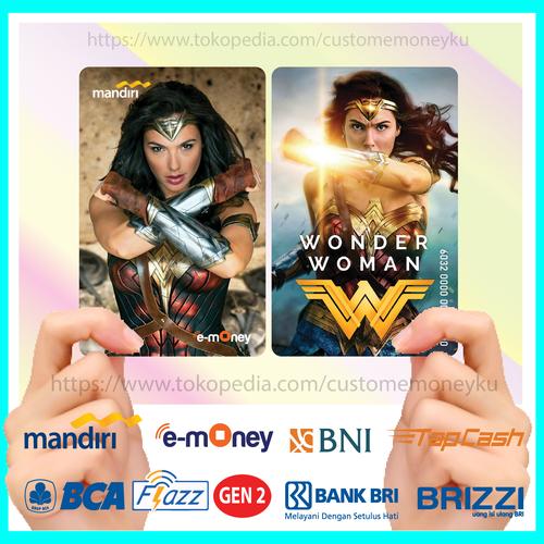 Jual KARTU EMONEY MANDIRI BCA GEN 2 BNI BRI GALGADOT SUPERHERO WONDER WOMAN - BRI BRIZZI ...