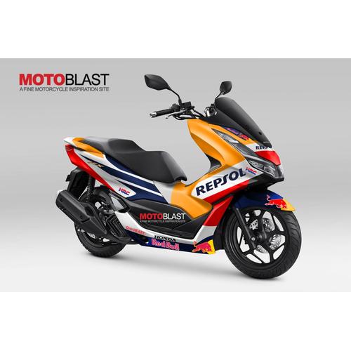 Jual Decal Stiker Honda PCX 160 Livery Repsol Motobalst Full Body - PCX ...