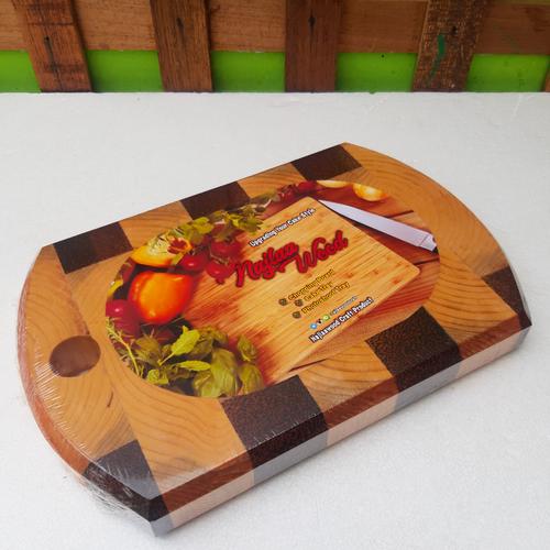 Jual Talanan telenan end grain rounded foto props tebal kuat cantik ...