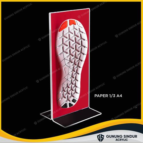 Jual display menu 1/3A4 / papan menu 1/3A4 / akrilik papan menu ...