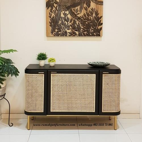 Jual Meja Buffet Minimalis Retro , Meja Buffet Tv Kayu Jati Kombinasi ...