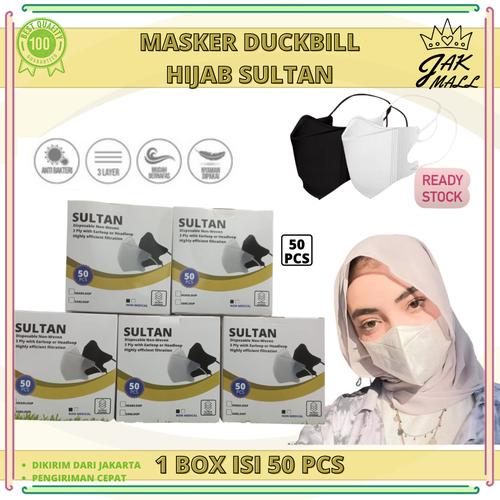 Jual Masker Duckbill Sultan Hijab Headloop 3 Ply Premium Mask JM - FM ...