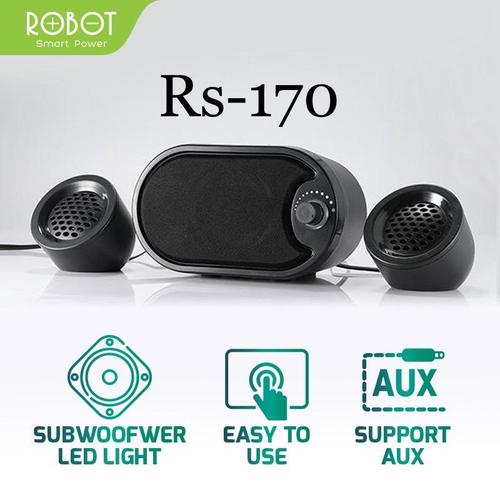 Jual SPEAKER COMPUTER LAPTOP USB MULTIMEDIA ROBOT RS160 ORIGINAL 2IN1 ...