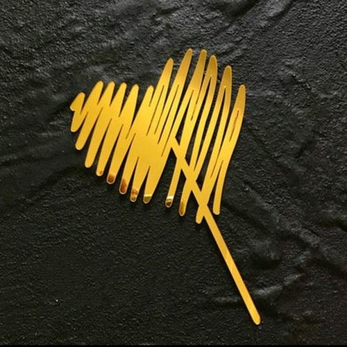 Jual Topper Acrilic Love Gold, topper Akrilik cinta emas, hiasan kue ...