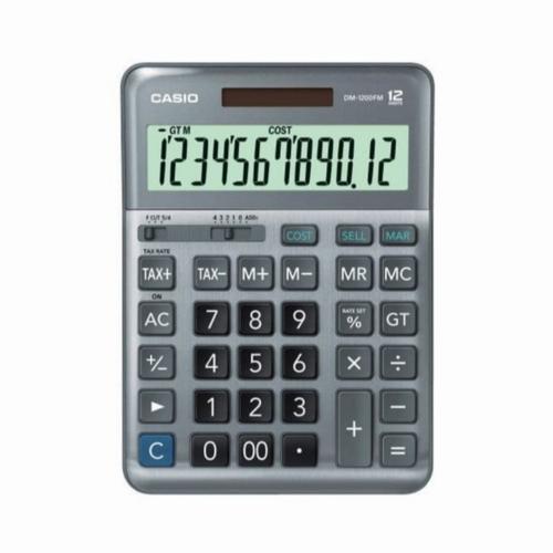 Jual CASIO DM 1200 DESKTOP KALKULATOR / CALCULATOR KANTOR MEJA DM1200 ...