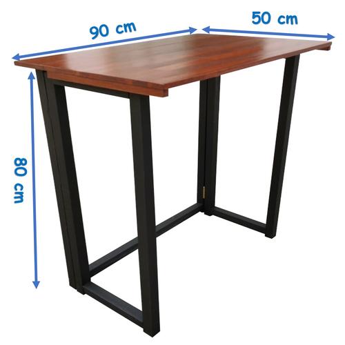 Jual Meja Lipat 90x50 Tinggi 80 cm Full Kayu Solid - Coklat Putih ...