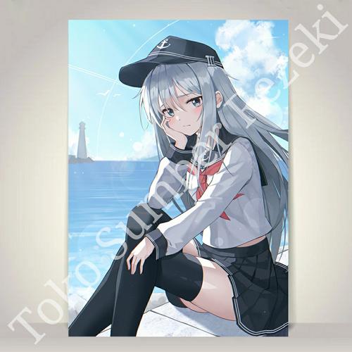 Jual Poster Lukisan Kancolle Hibuki Kantai Collection Paper Kanvas ...