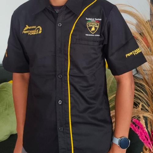 Jual baju seragam pertamina pertalite pertamax spbu pom bensin pendek ...