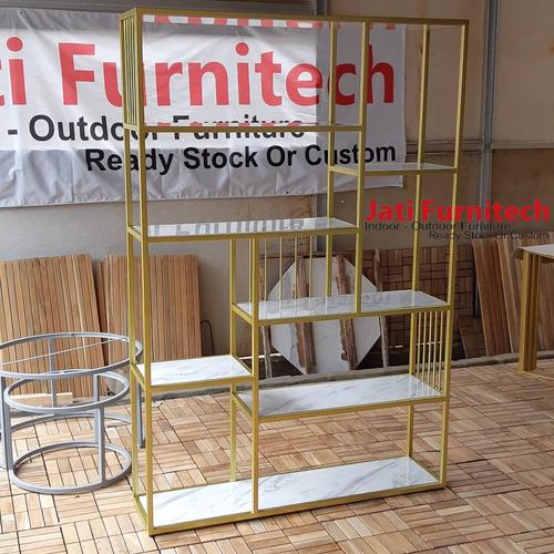 Jual Rak Partisi with HPL motif marble - Kab. Jepara - JATI FURNITECH ...