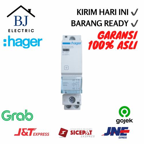 Jual Contactor model MCB - Din rail 2 Pole 25A/230V - 2No Hager ESC225 ...