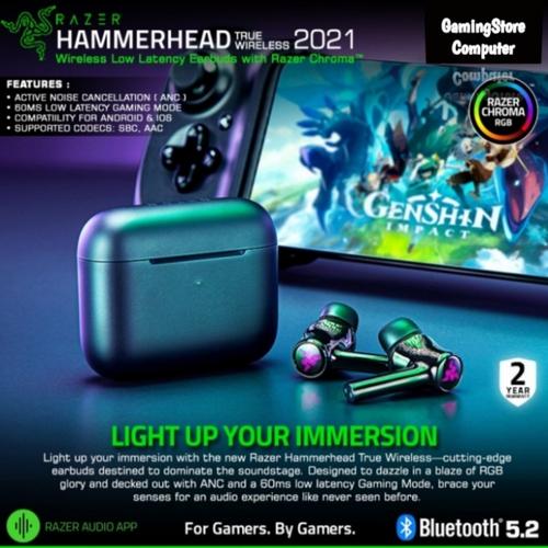 Jual Razer Hammerhead TWS True Wireless 2021 Earbuds - Gaming Earphones ...
