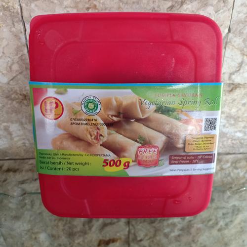 Jual Lumpia Sayuran Veg Spring Roll IP Free Container Box 500 gram boe ...