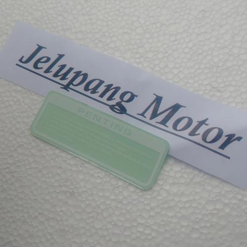 Jual Sticker Stiker PENTING Label Tangki Tanki Batok Honda C70 CB 100 ...