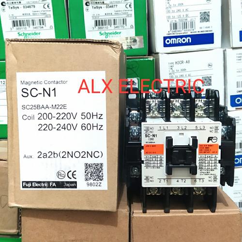 Jual MAGNETIC CONTACTOR SC-N1 220V / 380V FUJI ELECTRIC SCN1 SCN 1 ...