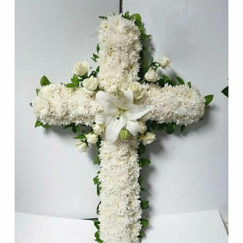 Jual KARANGAN BUNGA DUKA CITA SALIB/BUNGA SALIB/STANDING BUNGA SALIB ...