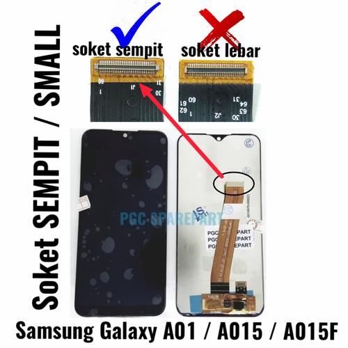 Jual Original OEM LCD Touchscreen Samsung Galaxy A01 A015 A015F Sempit Smal - Hitam - Jakarta ...