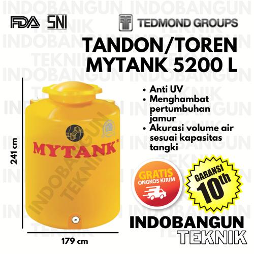 Jual Toren Tangki Tandon Air MyTank 5200 Liter 5000 Liter Garansi ...