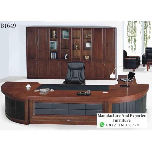 Jual meja direktur utama kayu jati grade A / meja manajer / meja kantor ...