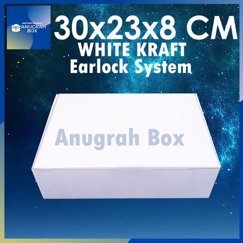 Jual Kardus PUTIH uk 30x23x8 cm (ECER) Die Cut Box Kotak Packing Baju ...