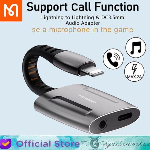 Jual Mcdodo CA-6340 iPhone iPad Audio Converter Lightning 2in1 Jack 3 ...