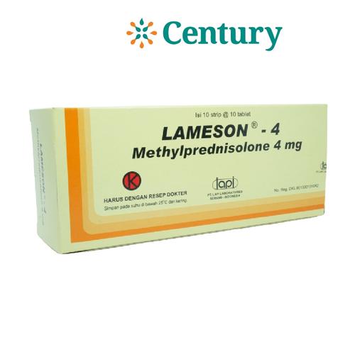 Jual LAMESON 4 MG 1 STRIP 10 TABLET/METHYLPREDNISOLONE/ANTI INFLAMASI ...