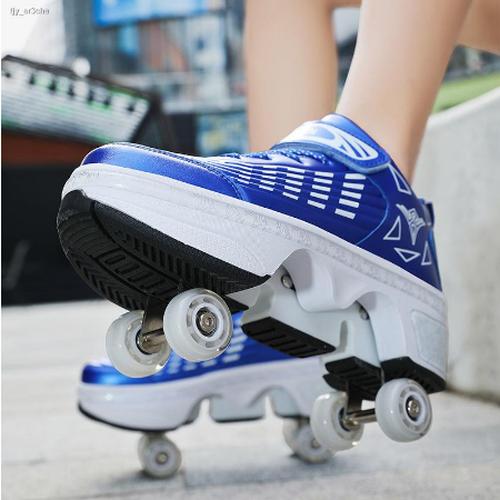Jual Sepatu Roda Remaja Dewasa Roller deformasi sepatu pelarian empat ...
