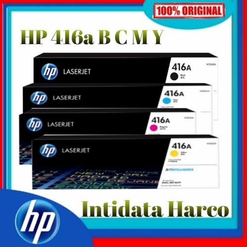 Jual CARTRIDGE TONER HP 416 A B C M Y ( W2040) JAMIN ORIGINAL - Hitam ...