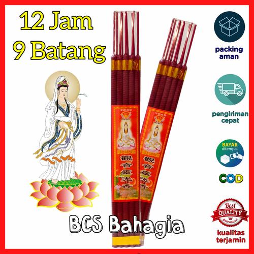 Jual hio dupa merah ulir besar isi 9 batang durasi 12 jam sembahyang ...