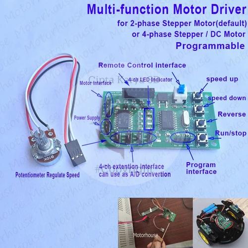 Promo Programmable DC 5V 6V-24V Multi-fuction Motor Driver Speed ...