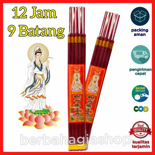 Jual Hio Dupa Merah Ulir Panjang Isi 9 Batang Tahan 12 Jam Sembahyang ...
