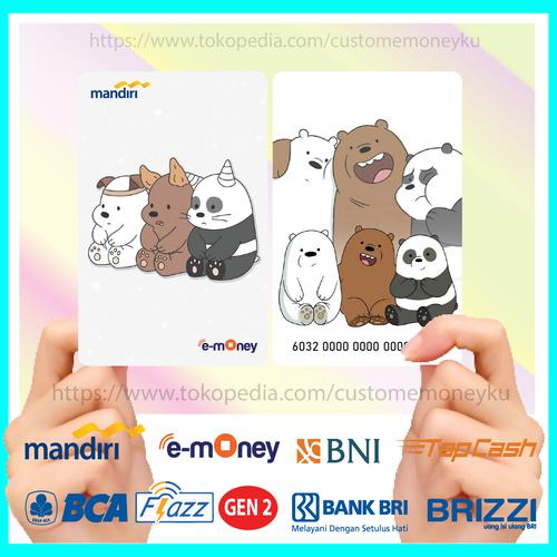 Jual KARTU EMONEY MANDIRI BCA GEN 2 BNI BRI ANIME WE BARE BEAR BABY ...