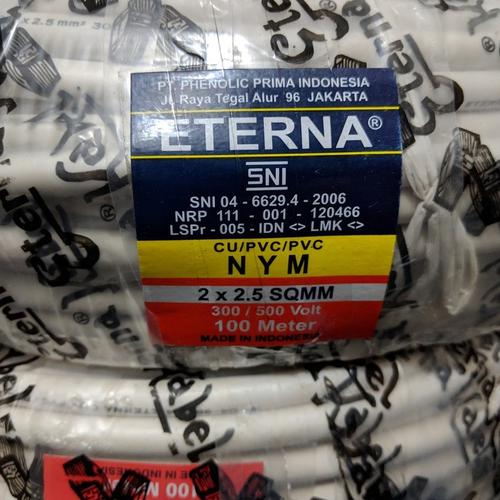 Jual Kabel NYM 2x2,5 ETERNA 100M Kawat Tembaga 100 Meter - Kota Makassar - Duta Listrik Mks ...