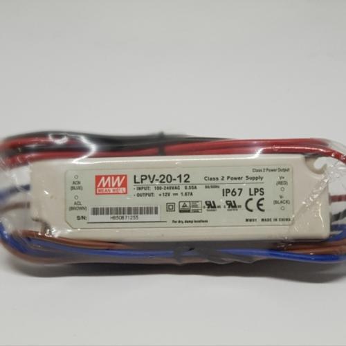 Jual LES DRIVER MeanWell, MW 20W/12 WATERPROVE, IP67 - Jakarta Barat ...