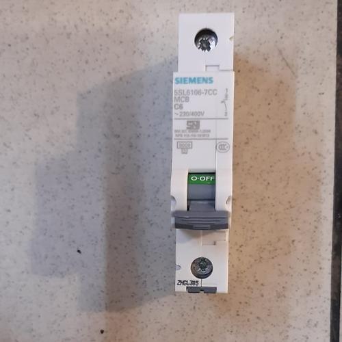 Jual 5SL6104-7CC (1pole/4A), MINIATURE CIRCUUT BREAKER (MCB) SIEMENS ...