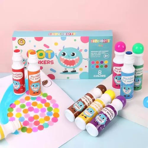 Jual Superdots Markers Spidol Dot Marker Anak Washable Non-Toxic ...