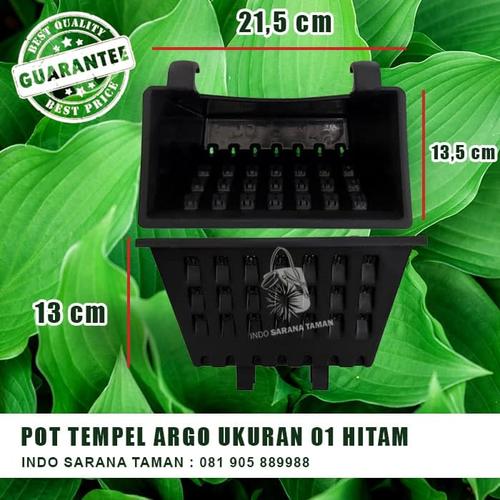 Jual Pot Tempel ARGO HITAM Pot Dinding Pot Vertikal Garden Vertical ...