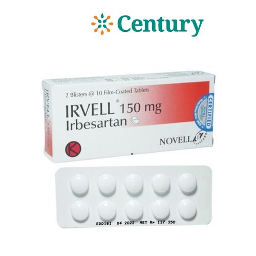 Jual IRVEL 150 MG/IRBESARTAN 150 MG/OBAT ANTI HIPERTENSI/DARAH TINGGI ...