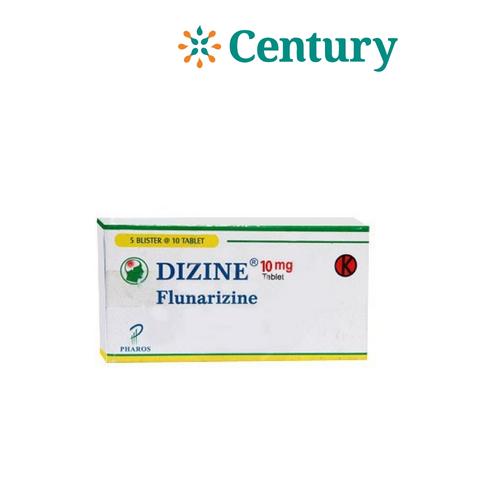 Jual DIZINE 10 MG TAB 50'S 1 STRIP ISI 10 TAB / FLUNARIZINE / MIGREN ...