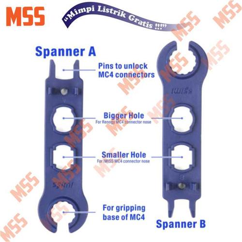 Jual IWISS Spanner Key Connector MC4, Kunci Konektor Solar Kabel MC4 ...