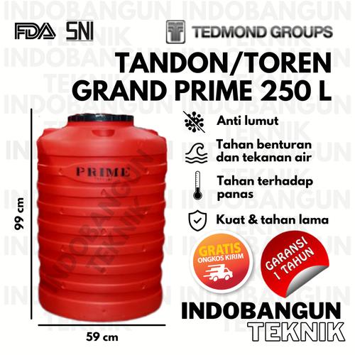 Jual Toren Tangki Tandon Air Tedmond Grand Prime Premier 250 Liter ...