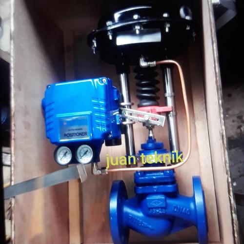 Jual control valve ari armaturen 1" inch dn25 pn16 positioner control ...