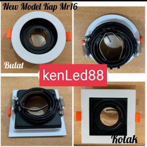 Jual Kap Lampu Sorot MR16 Grill Light Housing Downlight Spotlight Bulat - Putih - Jakarta Pusat ...