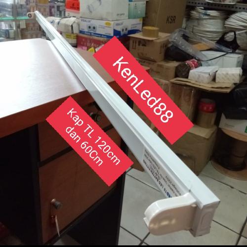 Jual Fiting Kap Lampu TL T8 Slim 60cm/Housing Neon Led Tube 600mm ...