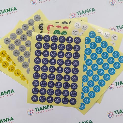 Jual STIKER QC PASSED UKURAN 1,5 CM - Putih - Kab. Bekasi - tianfa ...