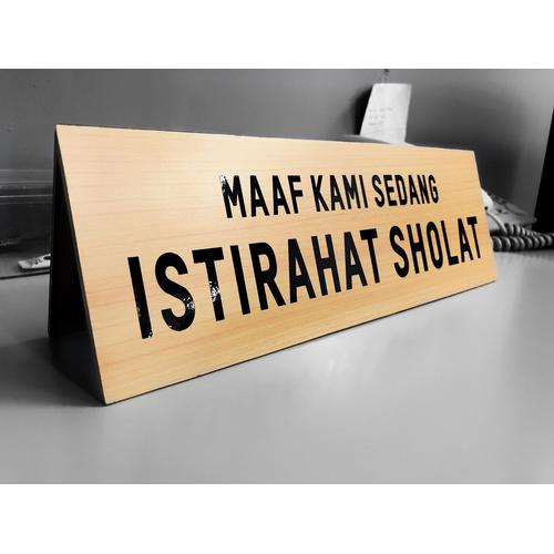 Jual Signage Table Sign HPL Uk. 10cm x 30cm - Jakarta Barat - Gosign ...